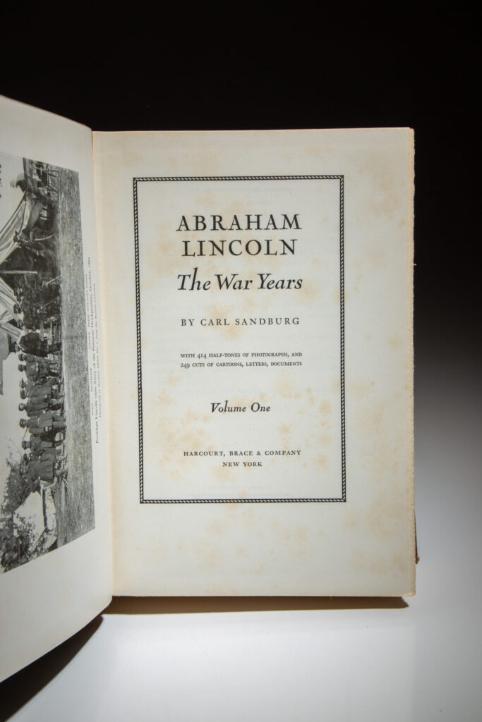 Abraham Lincoln: The War Years - The First Edition Rare Books