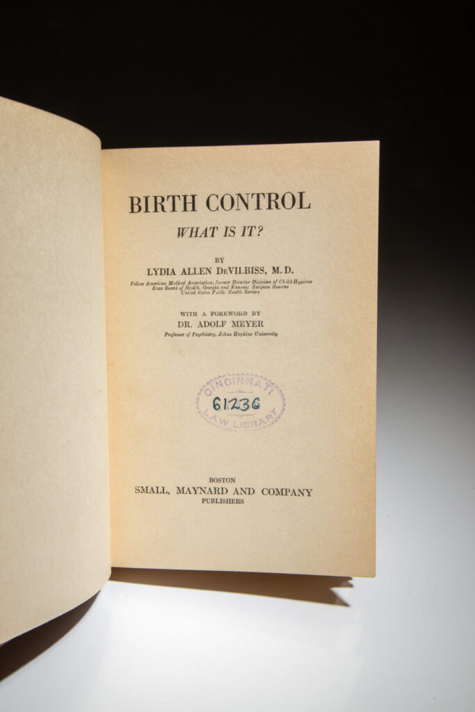 Birth Control What Is It? - The First Edition Rare Books
