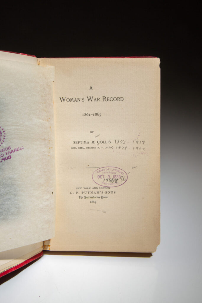 A Woman's War Record - The First Edition Rare Books