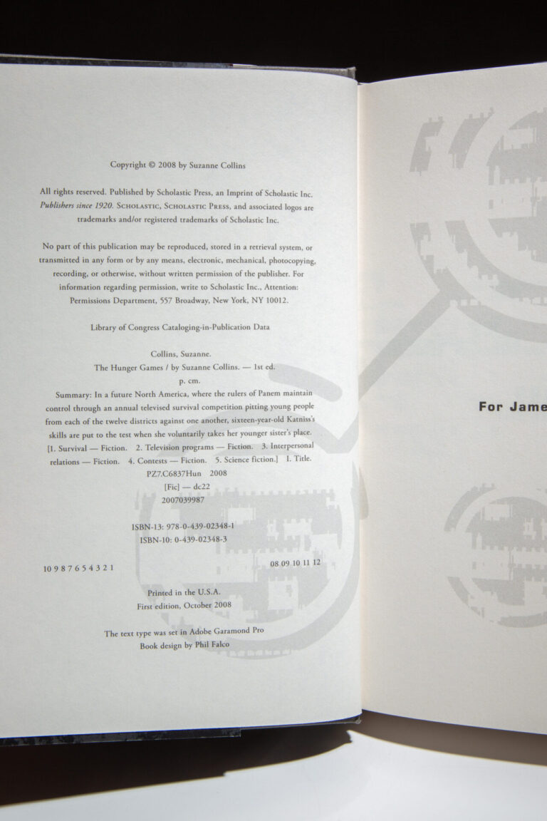 The Hunger Games - The First Edition Rare Books