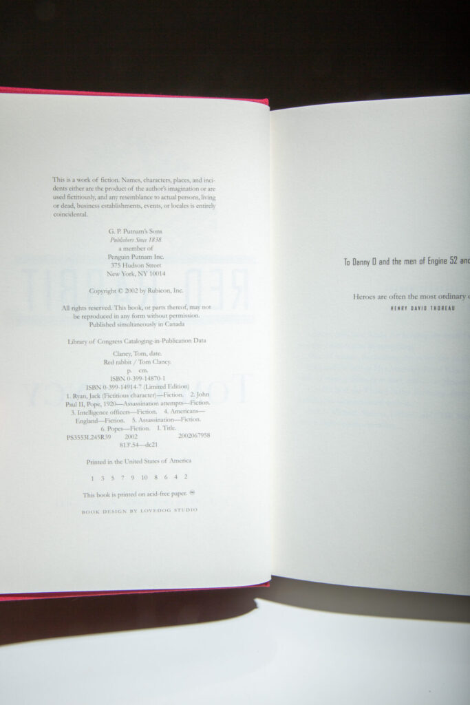 Red Rabbit - The First Edition Rare Books