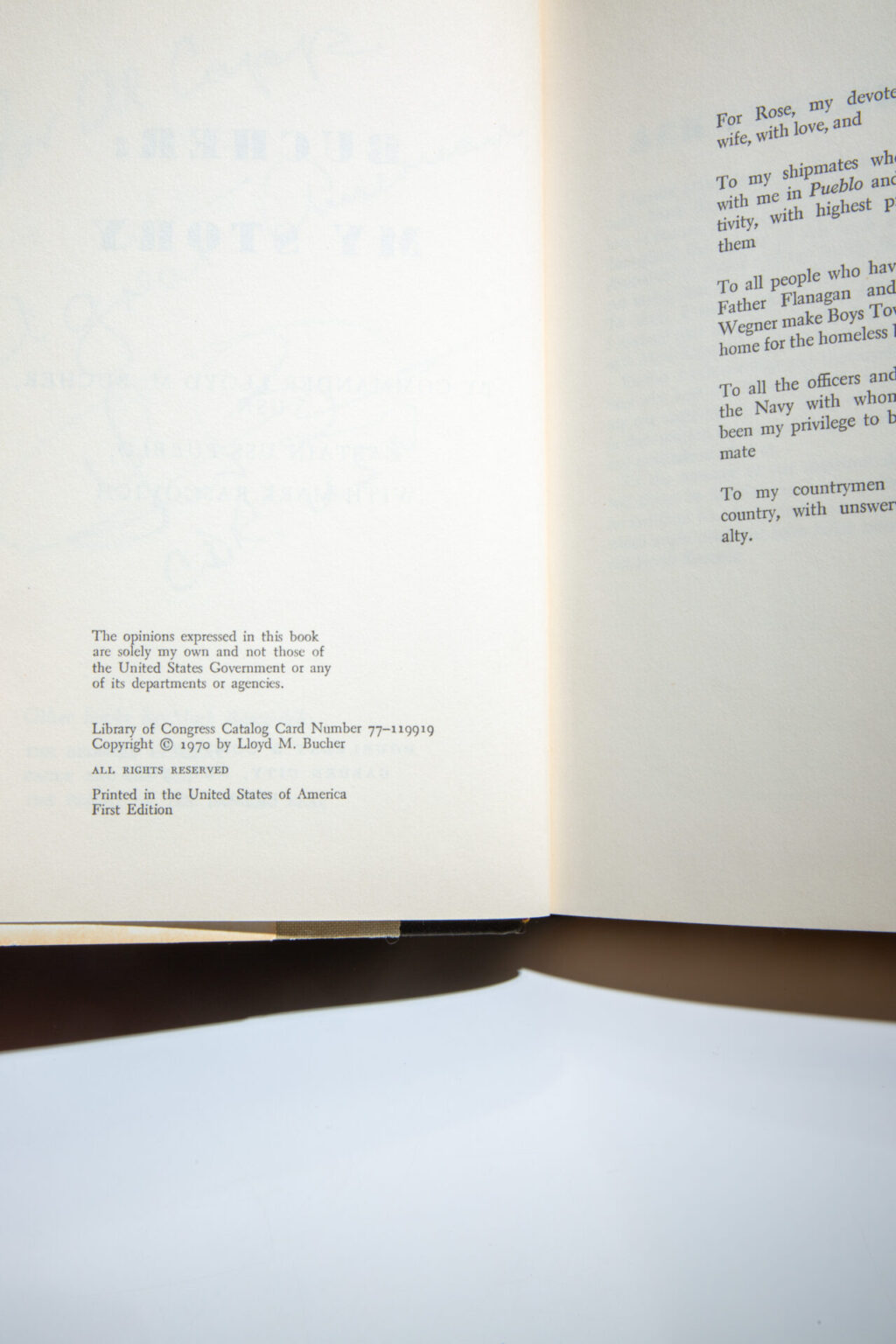 Bucher: My Story - The First Edition Rare Books