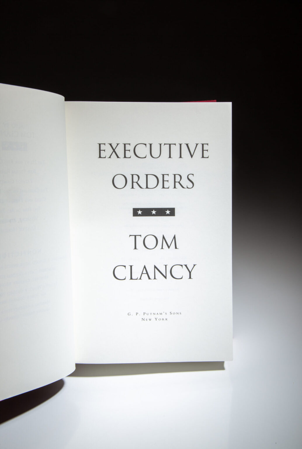 Executive Orders - The First Edition Rare Books