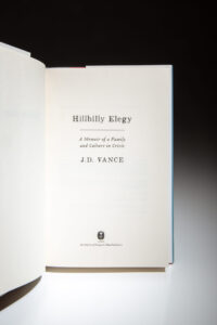 Hillbilly Elegy - The First Edition Rare Books