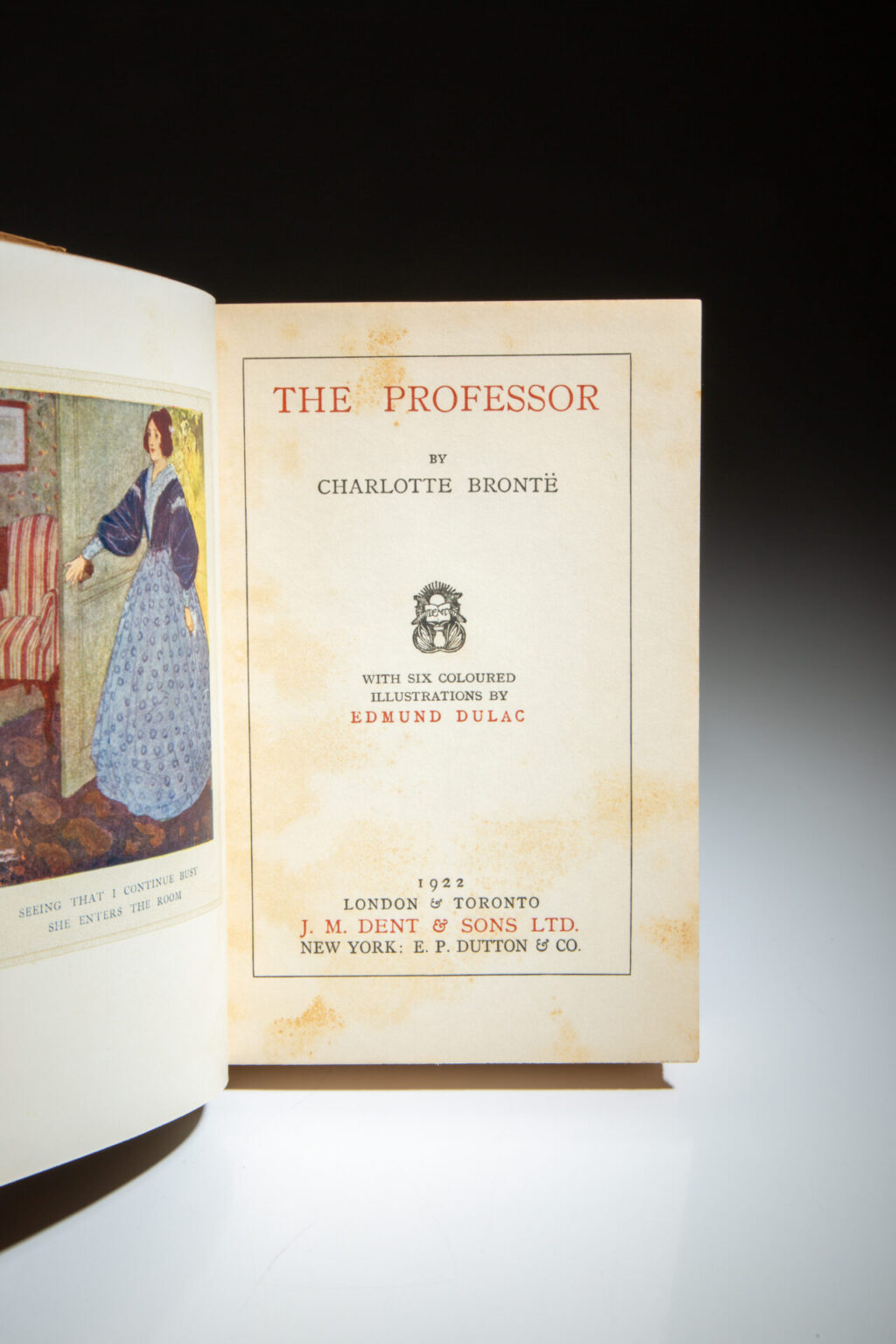 The Professor - The First Edition Rare Books