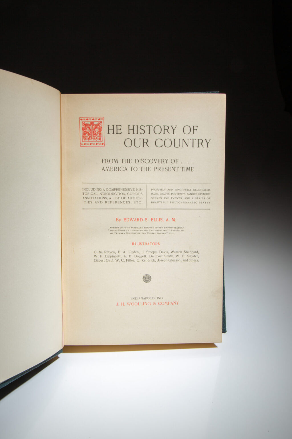 The History Of Our Country - The First Edition Rare Books