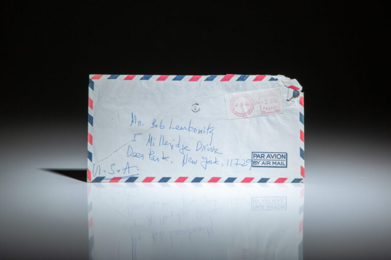 Handwritten Letter to an Admirer - The First Edition Rare Books