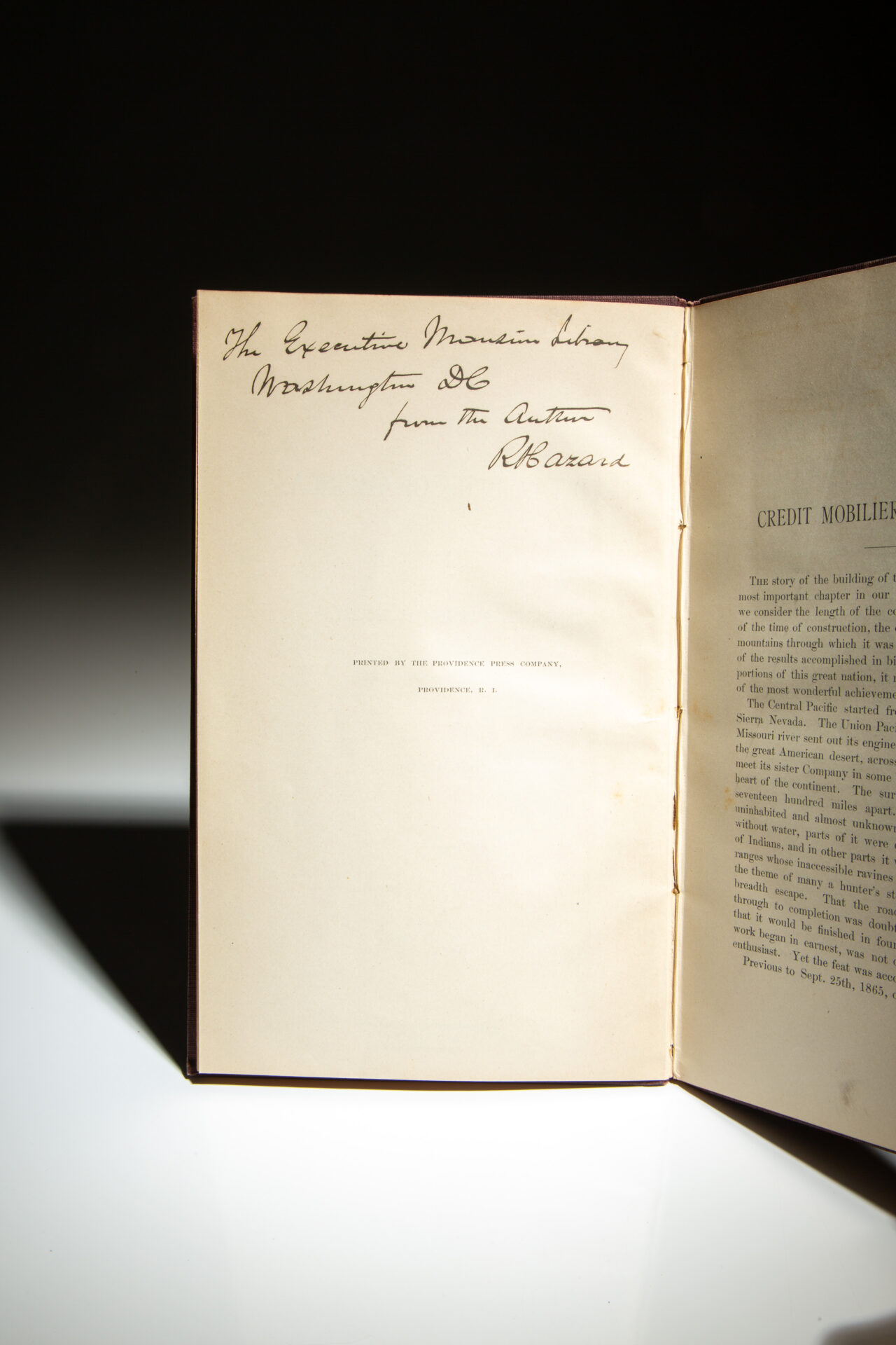 The Credit Mobilier of America - The First Edition Rare Books