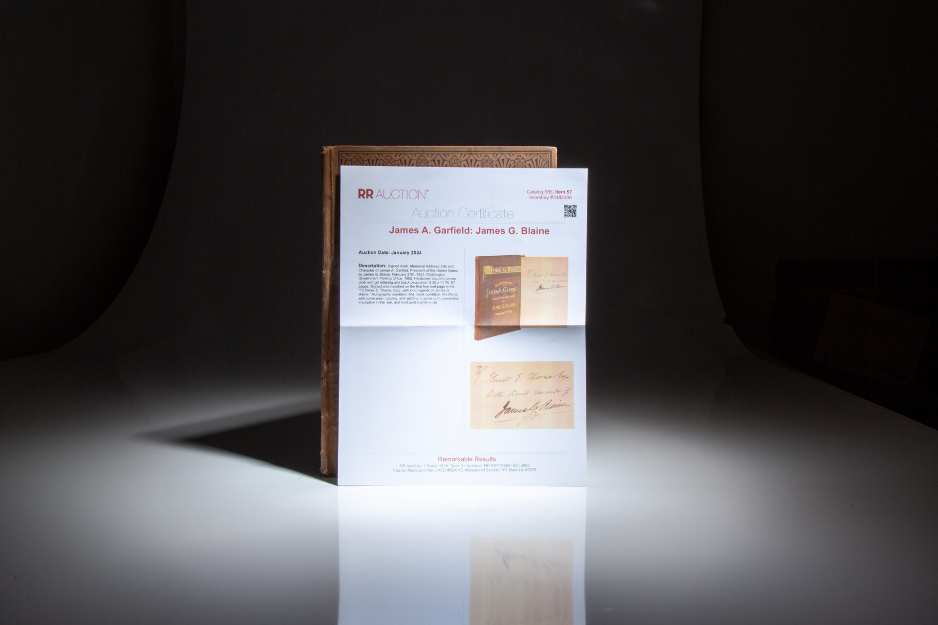 James A. Garfield Memorial Address - The First Edition Rare Books